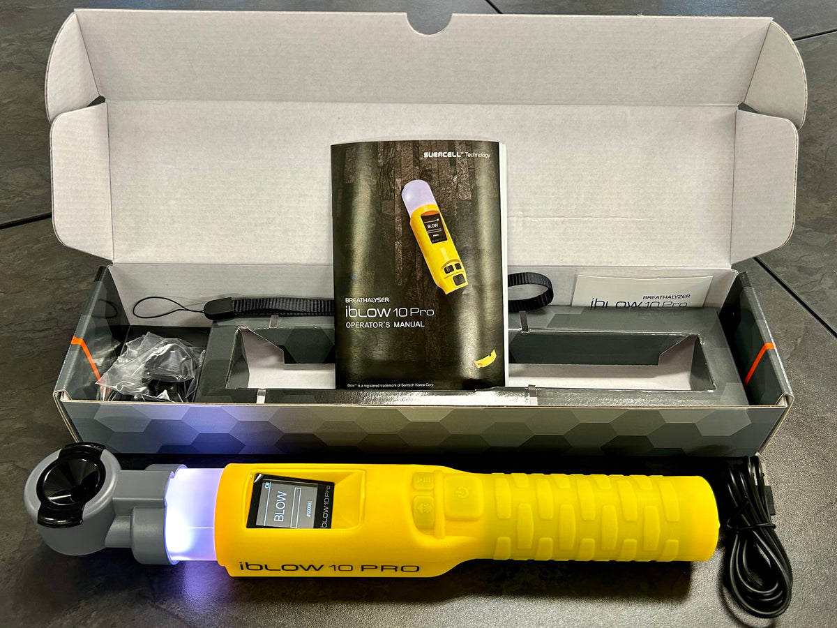 Breathalyser iBlow10 Pro with BLE for Industry and Law-Enforcement ...